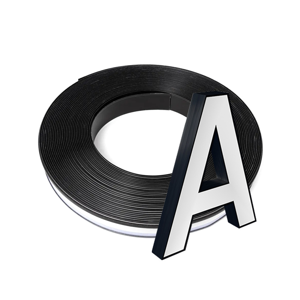 Customized Channelume Letters Strip Golden Perforated Aluminium Trim Cap